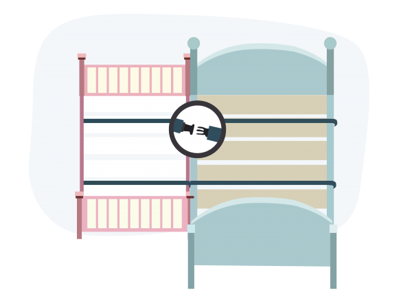 KIT COLECHO ️👶 ¡une cama y cuna de forma segura!